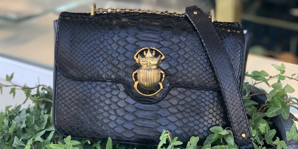 SAC BIG AVA PYTHON NOIR CLARIS VIROT