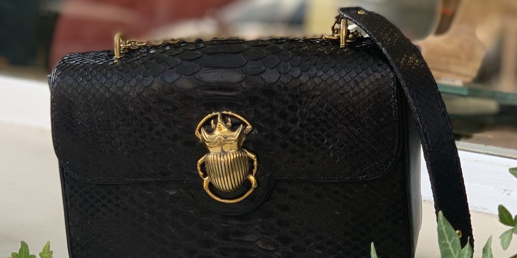 SAC BIG AVA PYTHON NOIR CLARIS VIROT