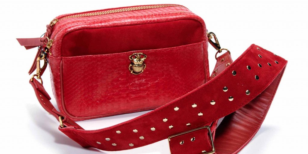 SAC LILY ROUGE PYTHON CLARIS VIROT | Boutique La Suite