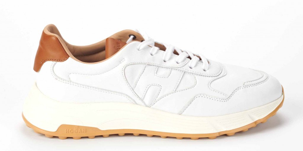 HXM 5630 SNEAKERS BLANC /CAMEL HOMME HOGAN