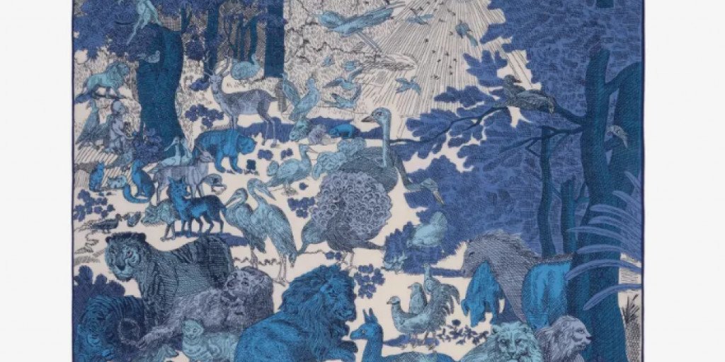 SQUARE CARRE 100 REVE BLEU INOUI