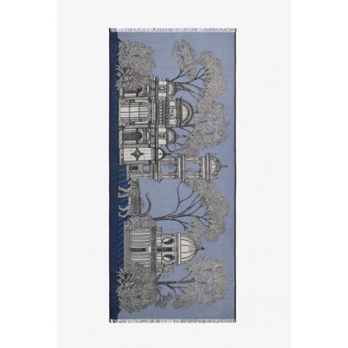 ECHARPE 80 MIRAGE BLEU INOUÏ EDITIONS | Boutique La Suite